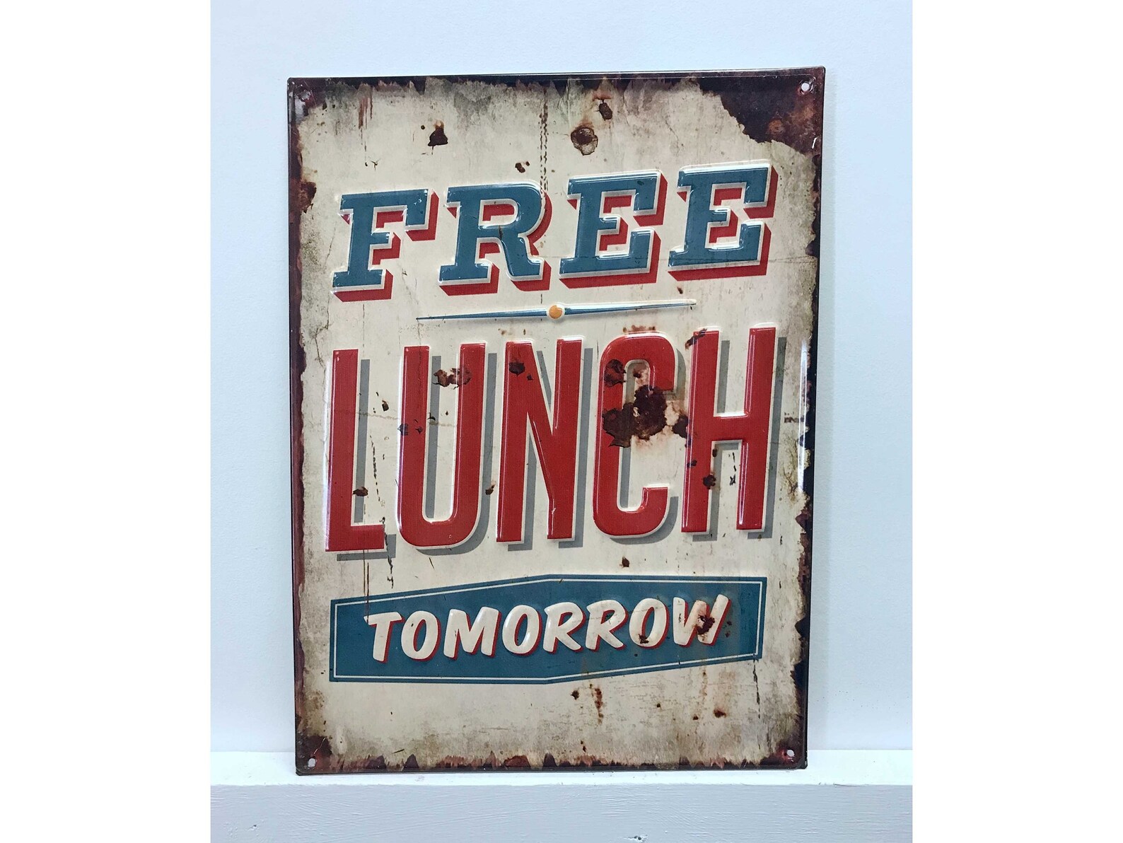 Custom free Lunch Tomorrow Metal Sign - Etsy