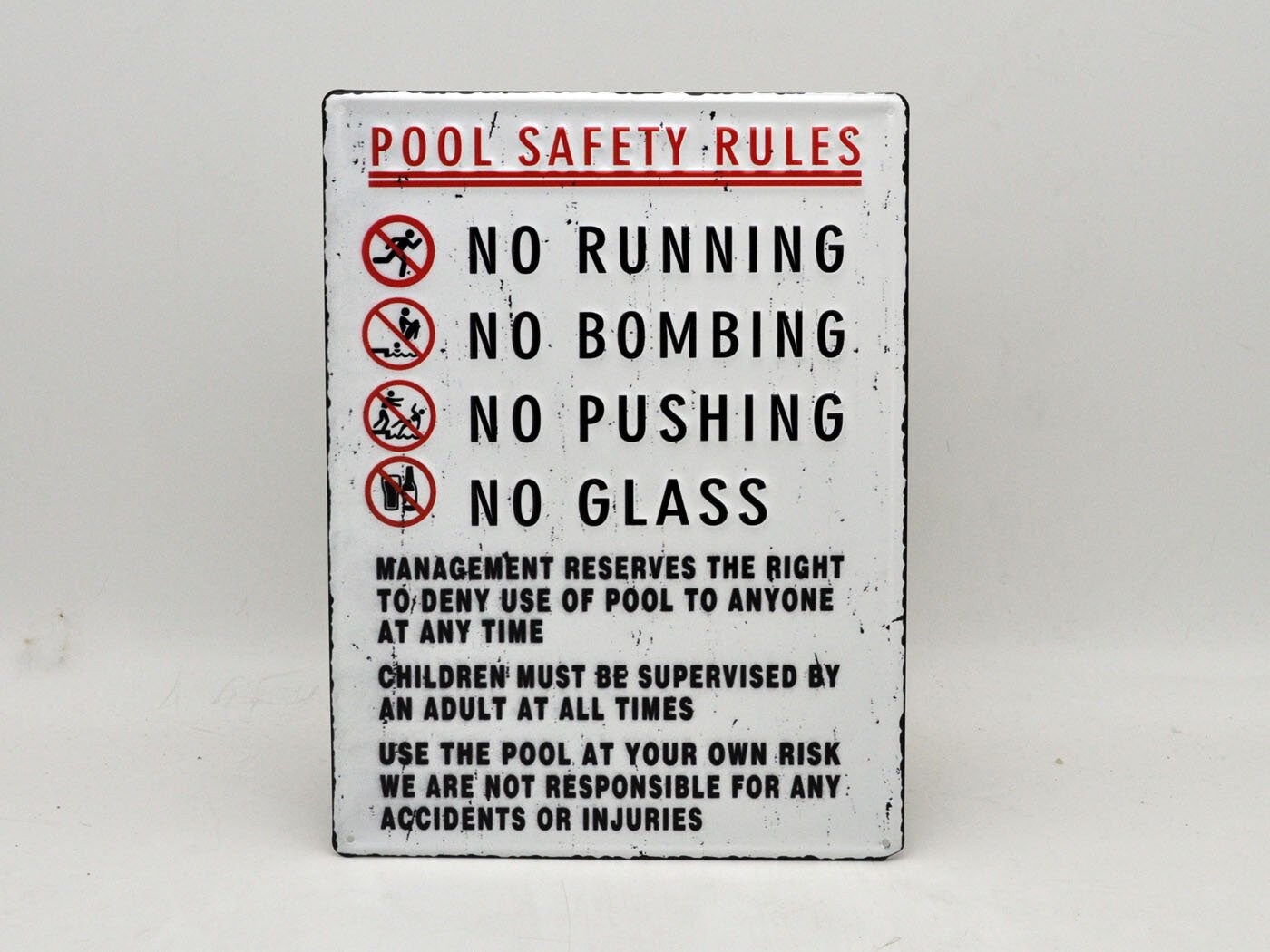 Custom pool Safety Rules Metal Sign - Etsy