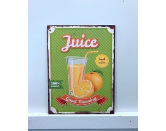 Fresh Juice Sign - Etsy