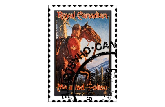 Custom rcmp Mountie Walk Stamped Metal Sign - Etsy