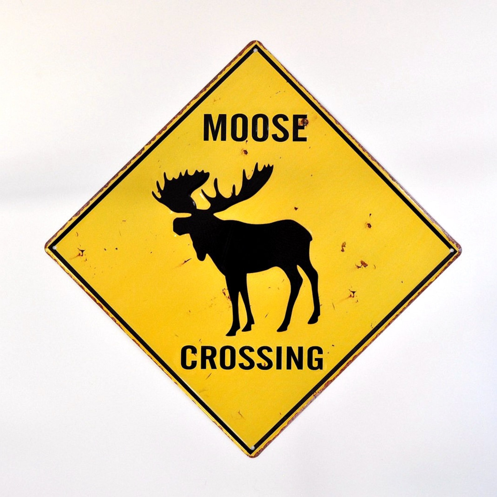 Custom Moose Crossing Metal Sign | Etsy