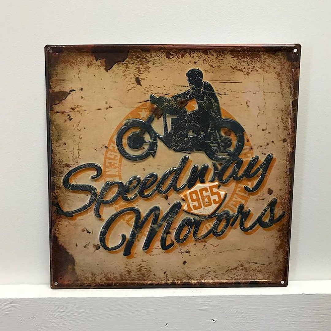 Custom speedway Motor Metal Sign - Etsy