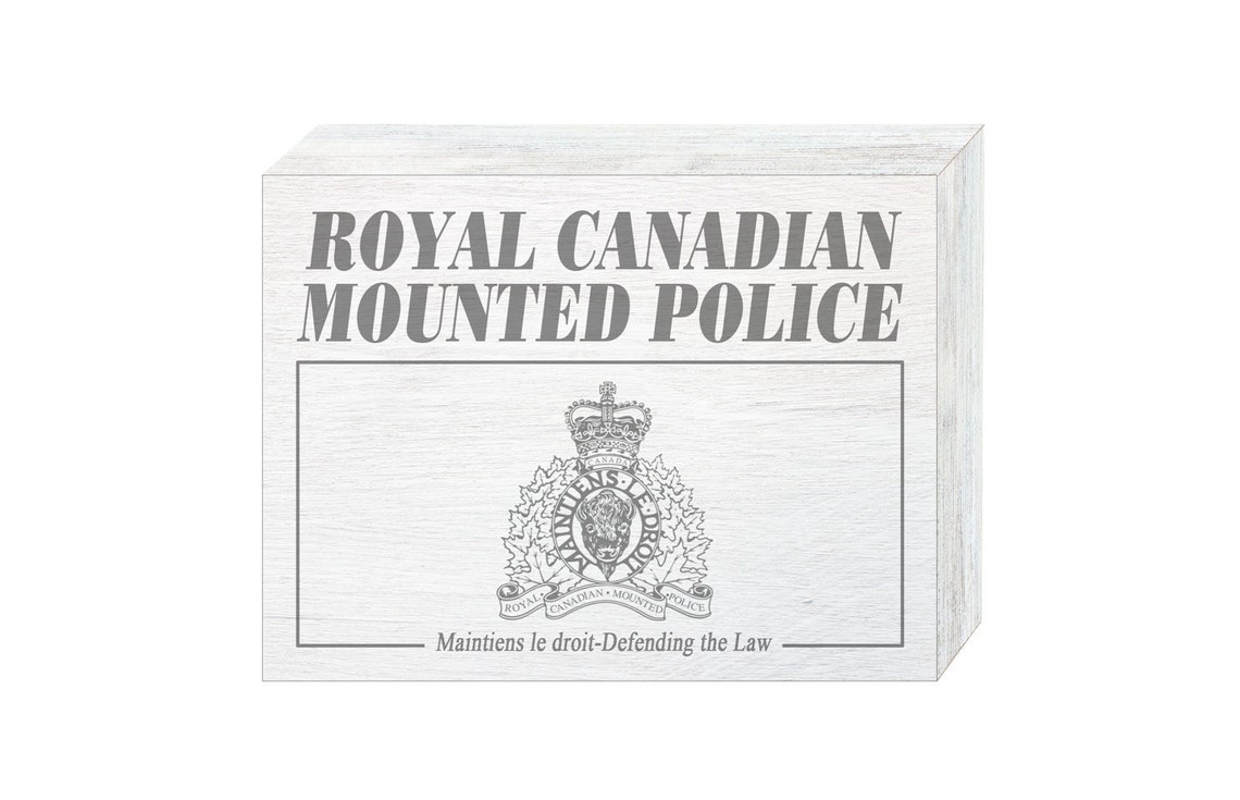 Custom rcmp Crown Logo Wooden Sign - Etsy