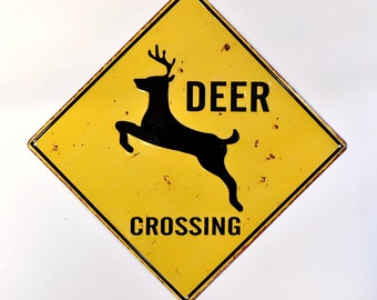 Deer Crossing Sign | Etsy
