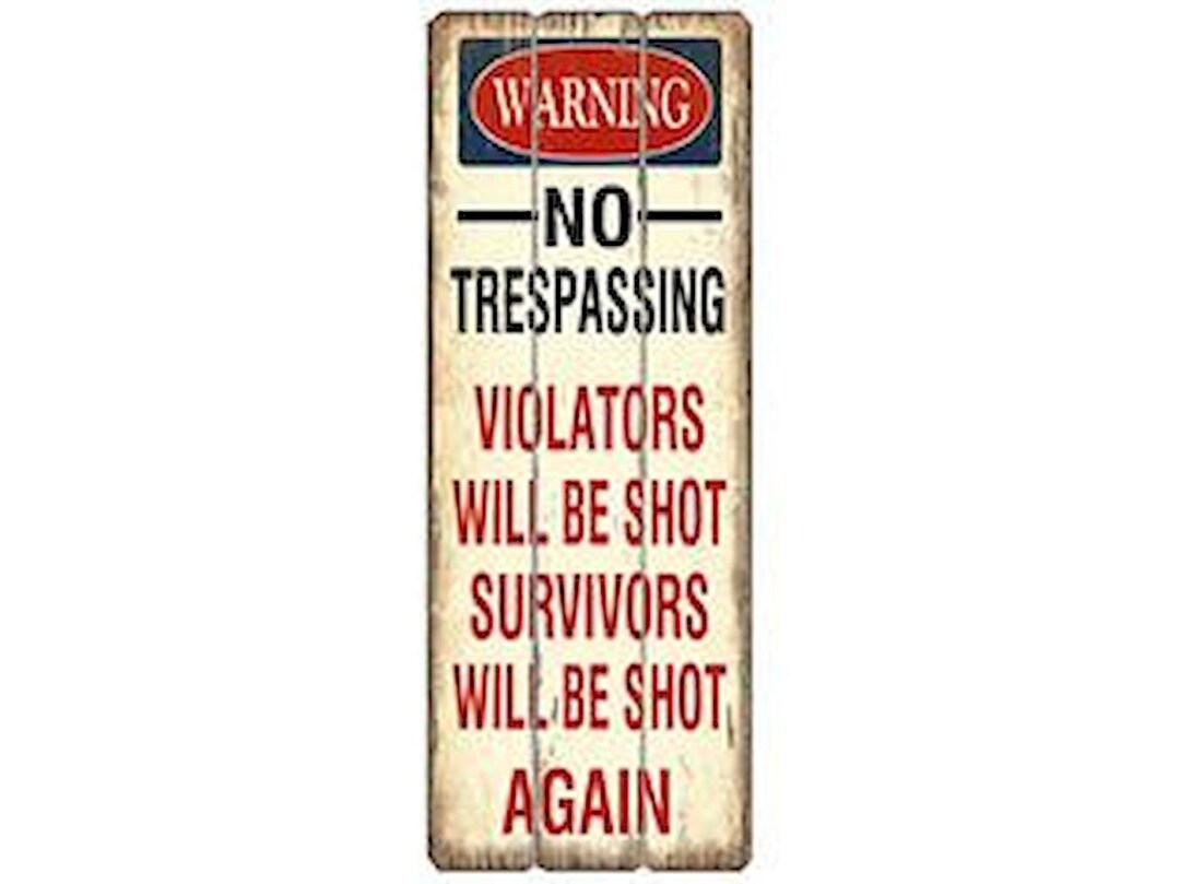 Custom warning Wooden Sign - Etsy