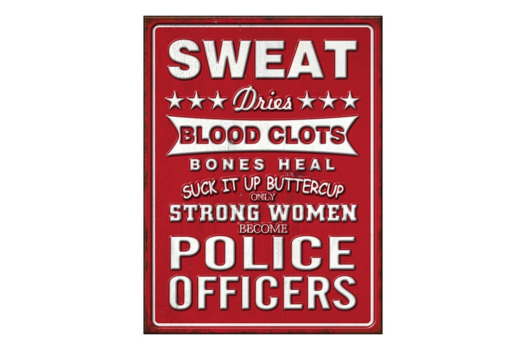 Custom rcmp Strong Women Embossed Metal Sign - Etsy