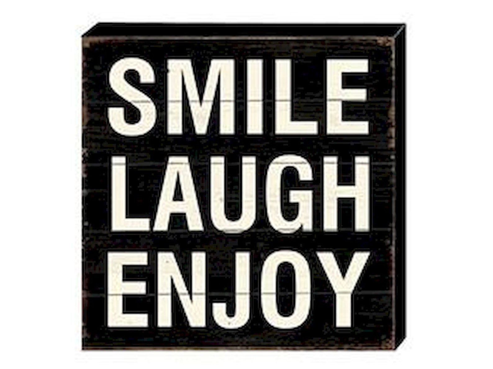 Custom smile Laugh Enjoy Wooden Vintage Wooden Sign - Etsy