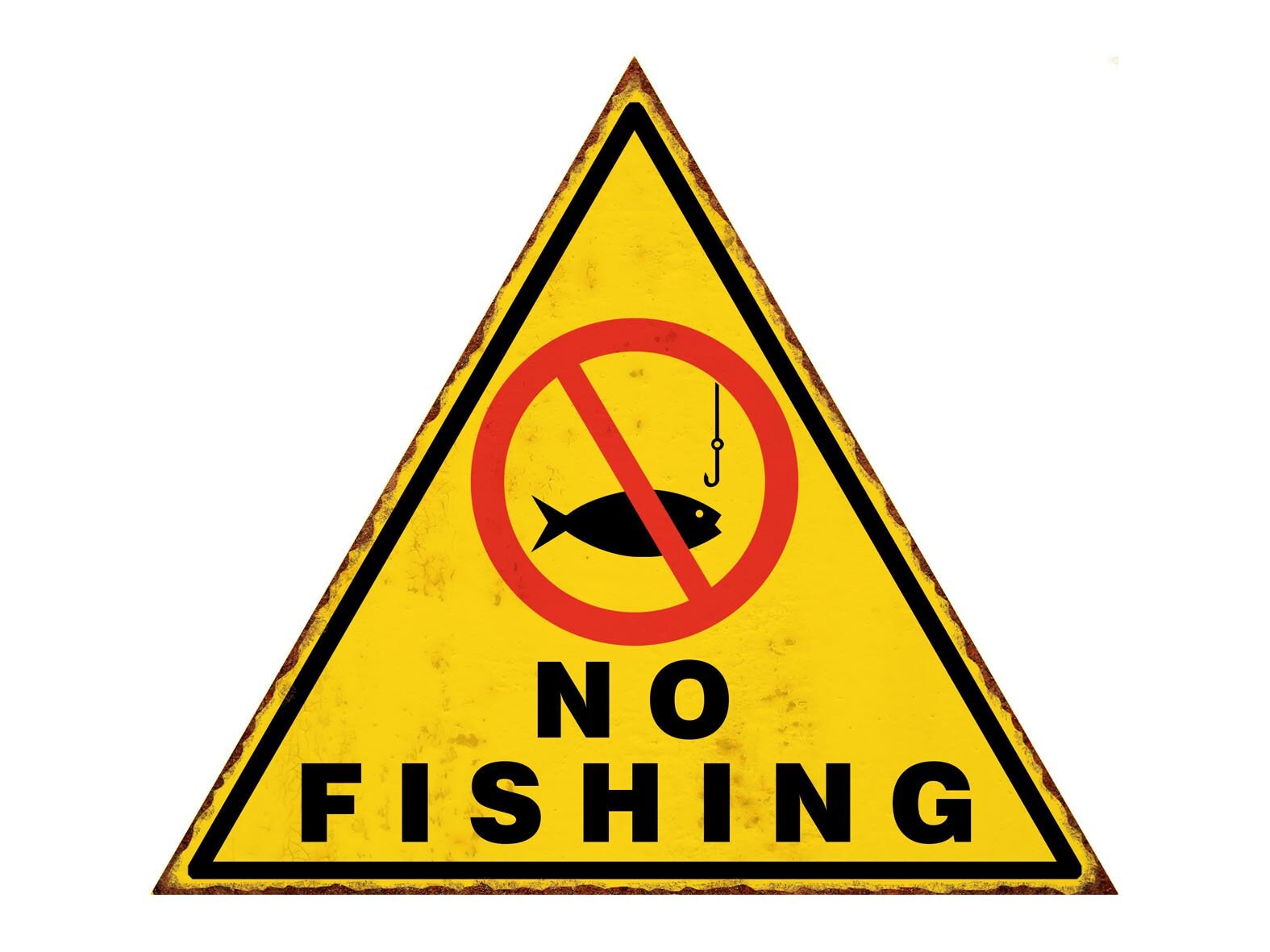 Custom no Fishing B2B Warning Metal Sign - Etsy