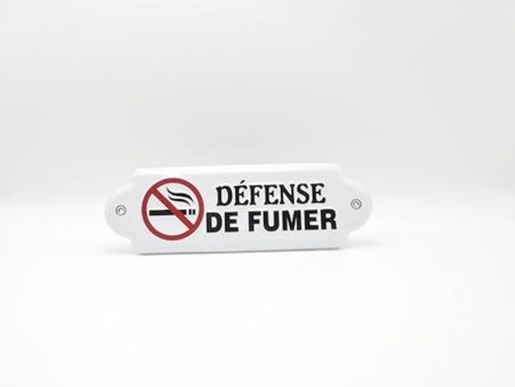 Custom defense De Fumer Metal Sign | Etsy