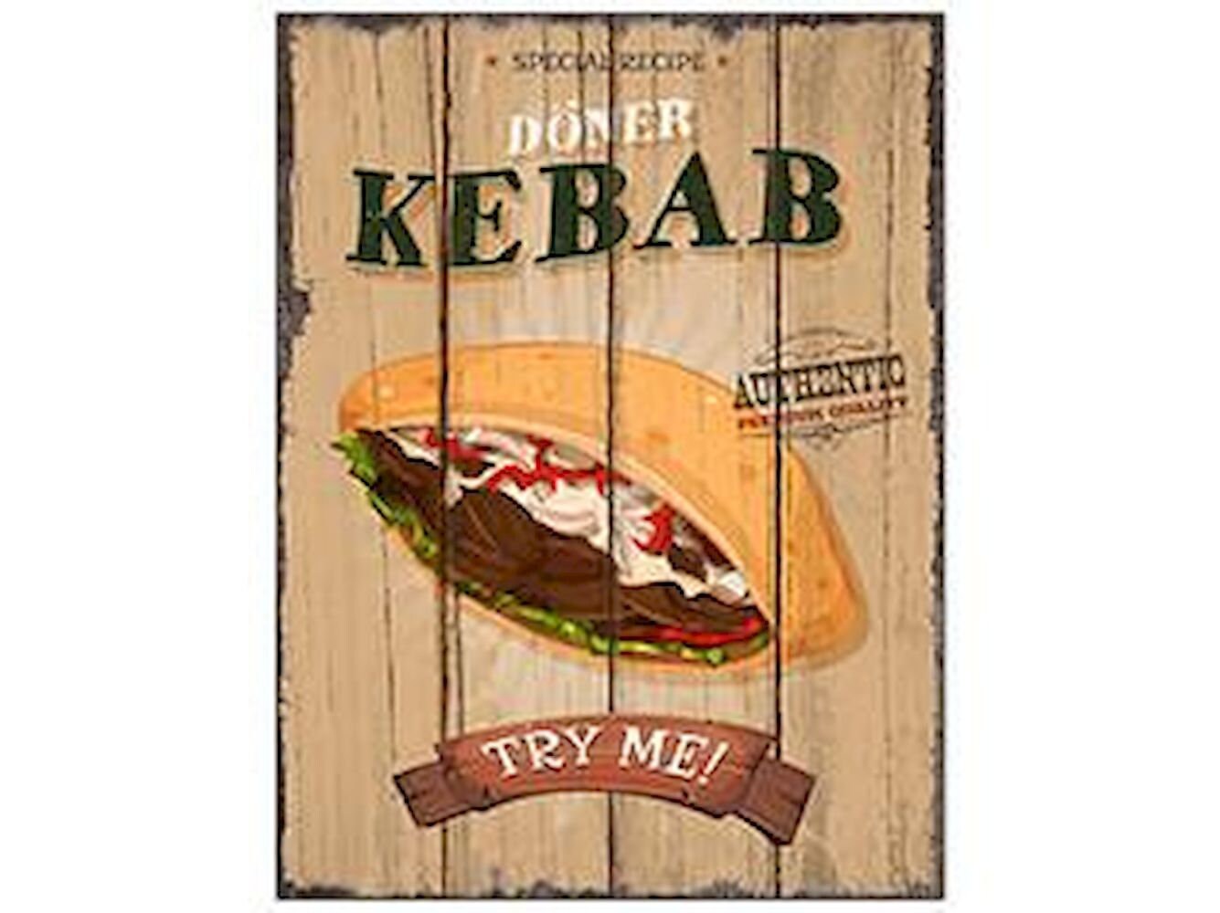 Custom doner Kebab Wooden Sign - Etsy
