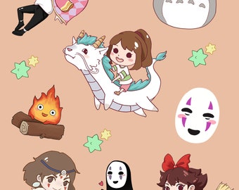 Anime Sticker Sheet - Etsy