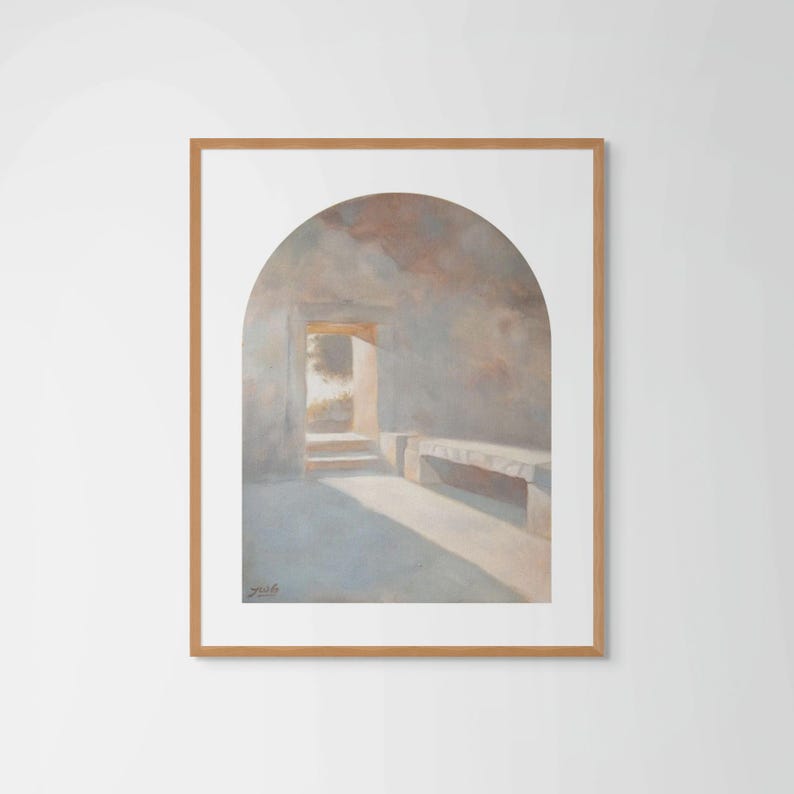 Empty Tomb Art Print | “A New Day Dawns” | Christian Easter Painting of ...
