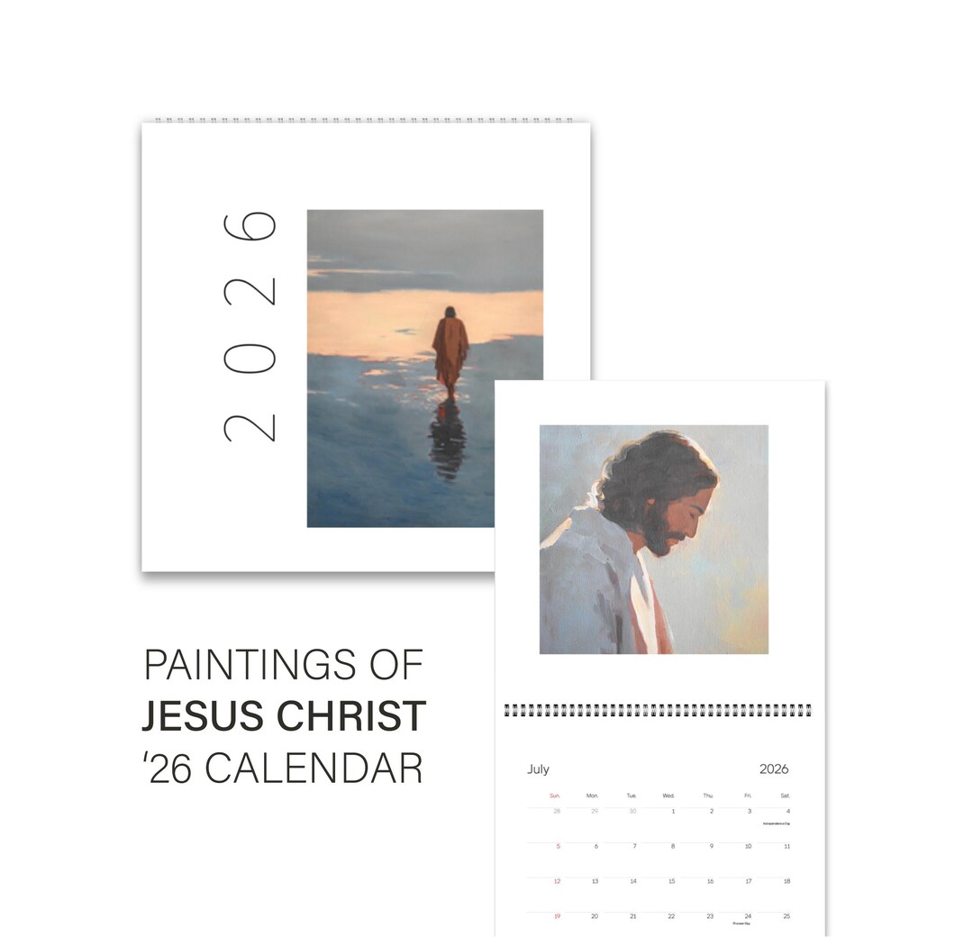 2026 Christian Art Calendar, Jesus Christ Oil Paintings - Etsy UK