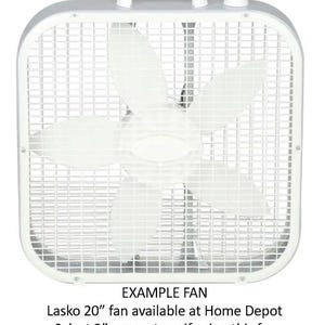 Box Fan DIY Air Filtration Kit - 1" Filter Size - for 20" Fans (corsi ...