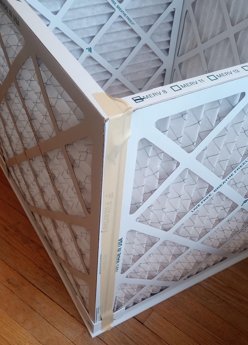 Box Fan DIY Air Filtration Kit - 1" Filter Size - for 20" Fans (corsi ...