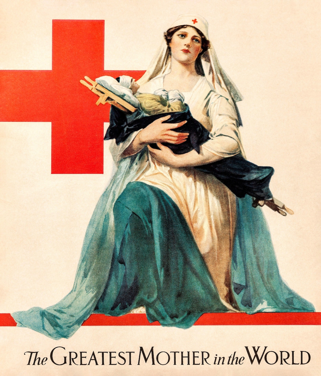 1918 WWI Red Cross Poster | the Greatest Mother in the World | Artist ...