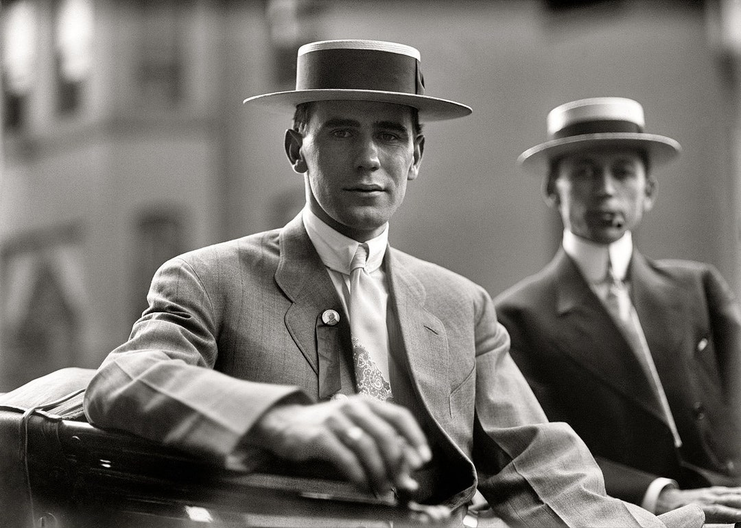 1912 Handsome Edwardian Man Photograph | Bennett Champ Clark | Digital ...