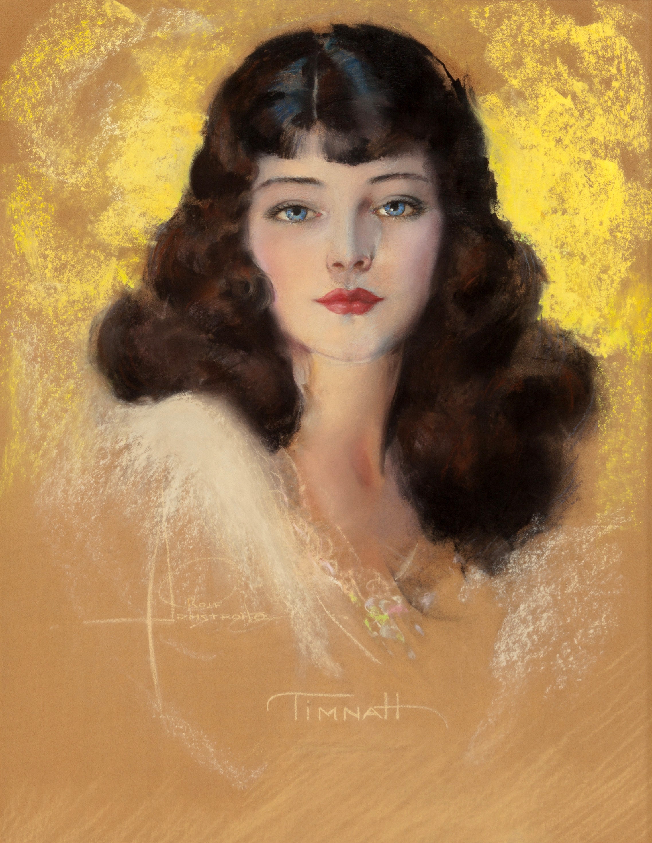 Home Decor Artist Signed Rolf Armstrong Digital Download Timnah 1940s ...