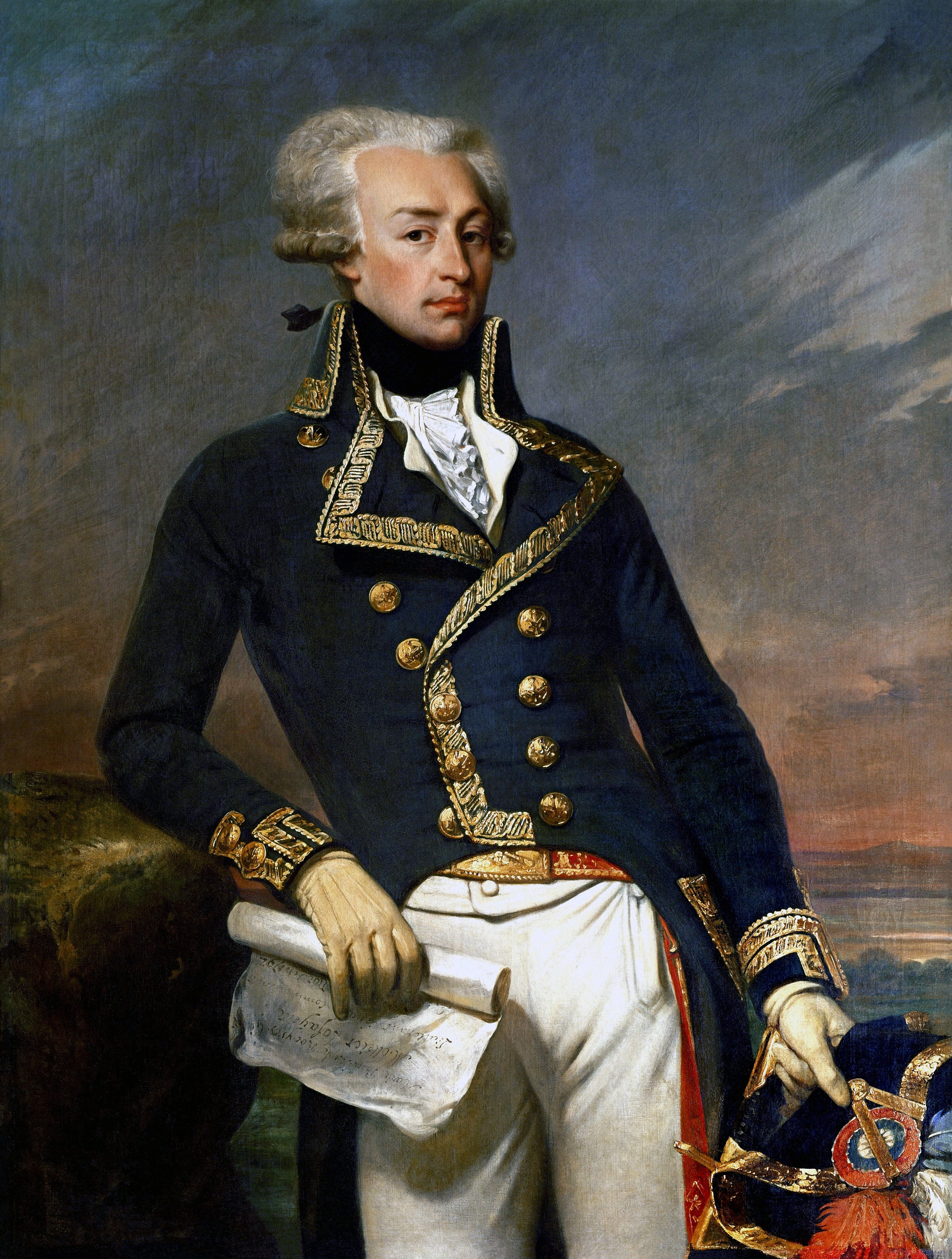 1834 Marquis De Lafayette Portrait | Lieutenant General in 1791 ...