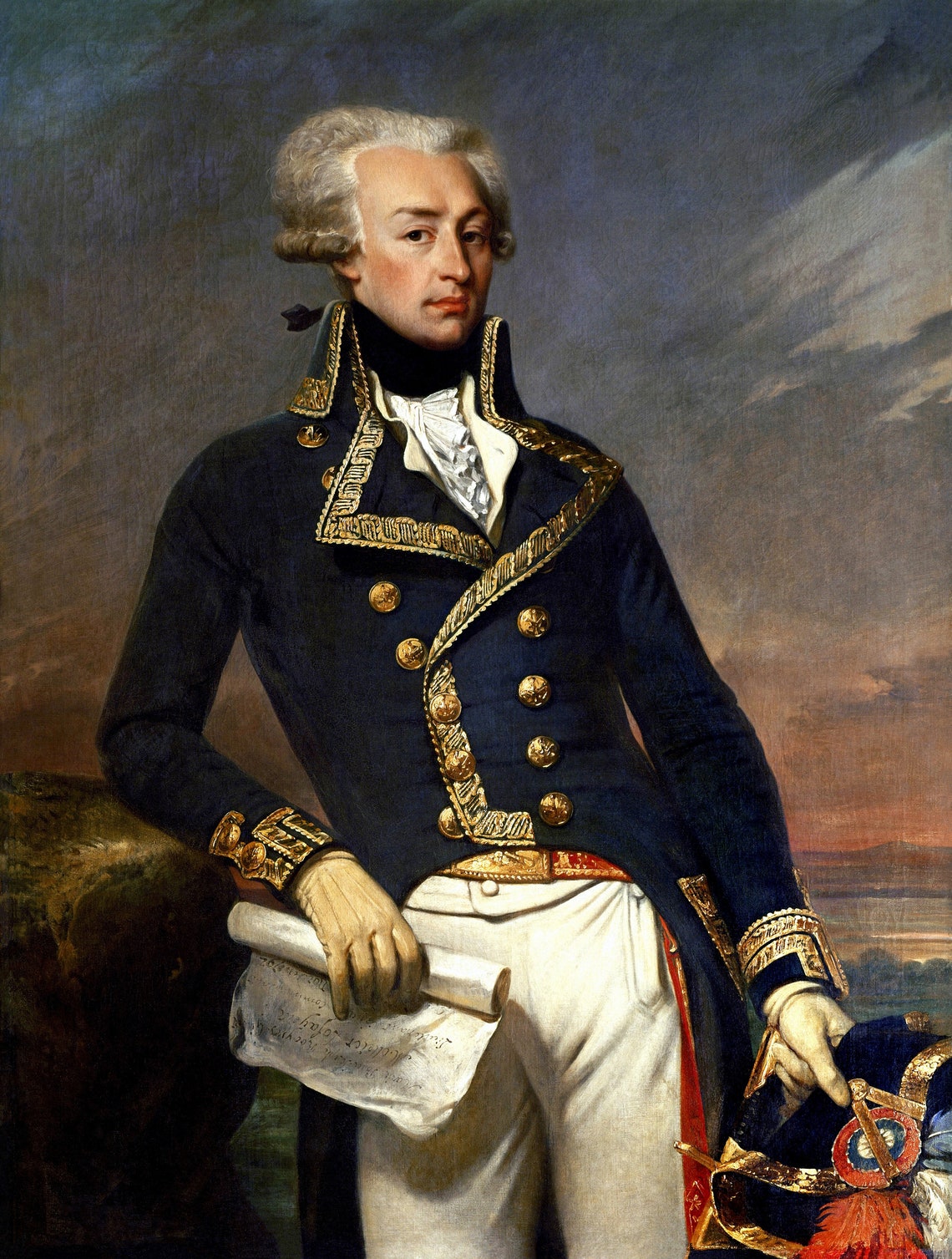 1834 Marquis De Lafayette Portrait | Lieutenant General in 1791 ...