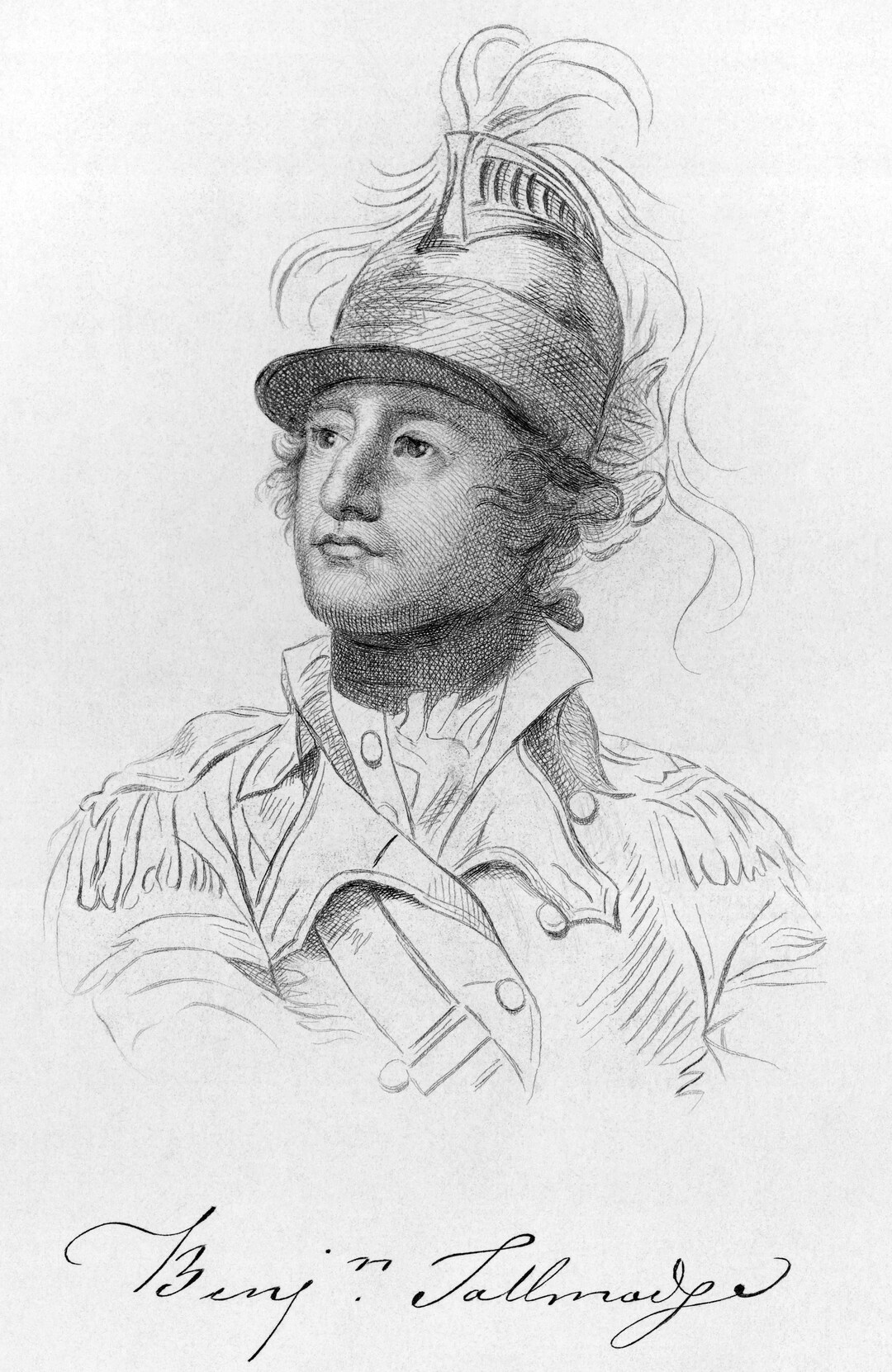 1780s American Revolution Portrait Major Benjamin Tallmadge Pencil ...