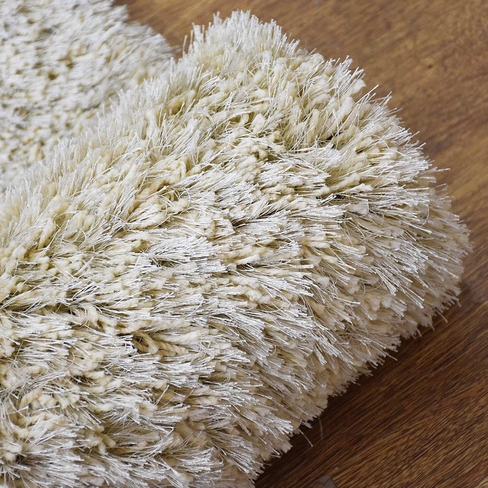 Hand Tufted Shag Polyester Area Rug Solid White BBH Homes - Etsy