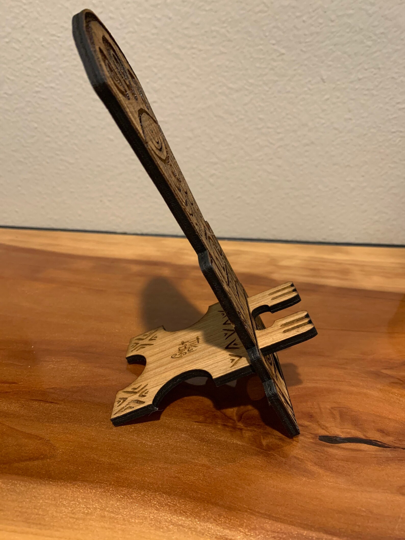 Wooden Tiki Drummer Phone Stand. Made From Artwork by Tiki - Etsy