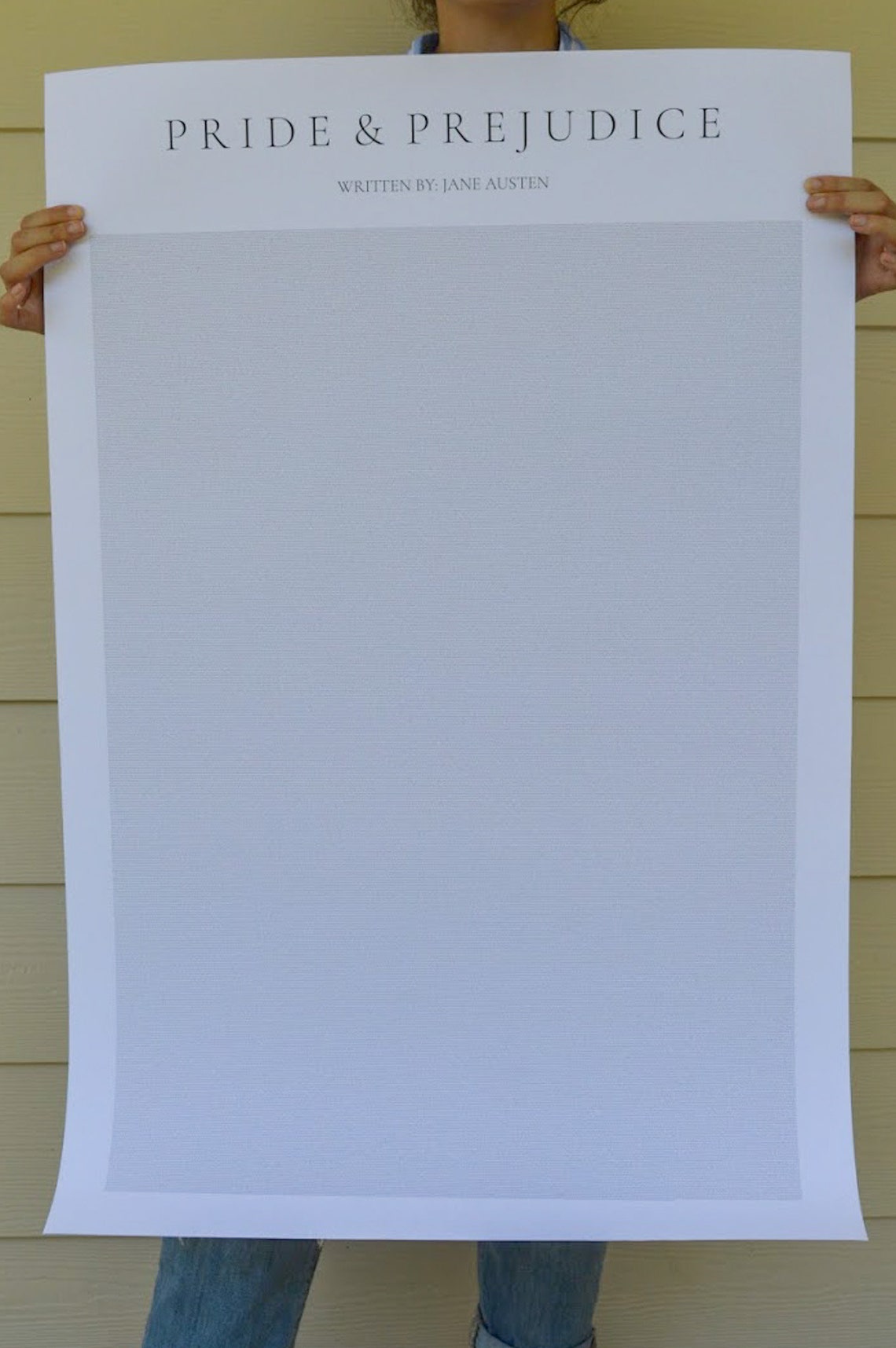 Pride & Prejudice Classic Book Poster Art - Etsy