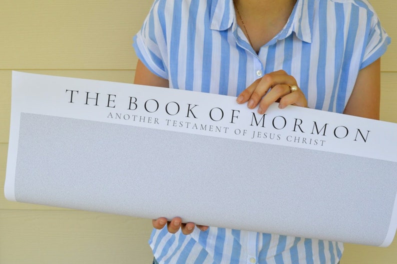 The Book of Mormon - Classic Book Poster Art - Etsy