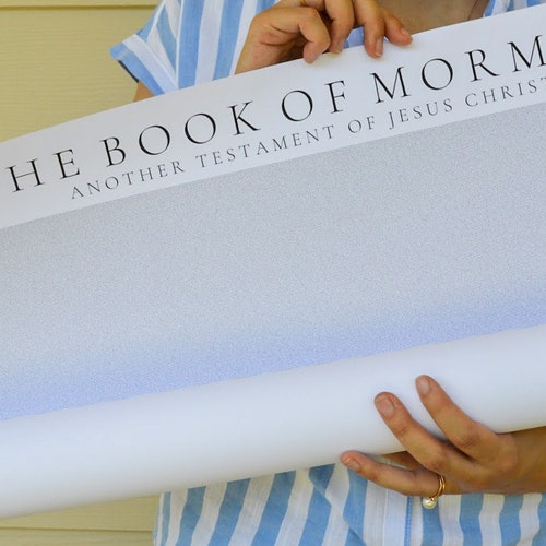 The Book of Mormon Text as Art Poster Full Book on the Wall - Etsy