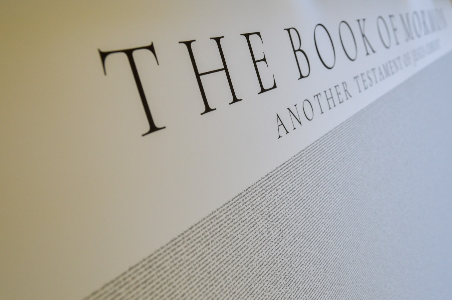 The Book of Mormon - Classic Book Poster Art - Etsy