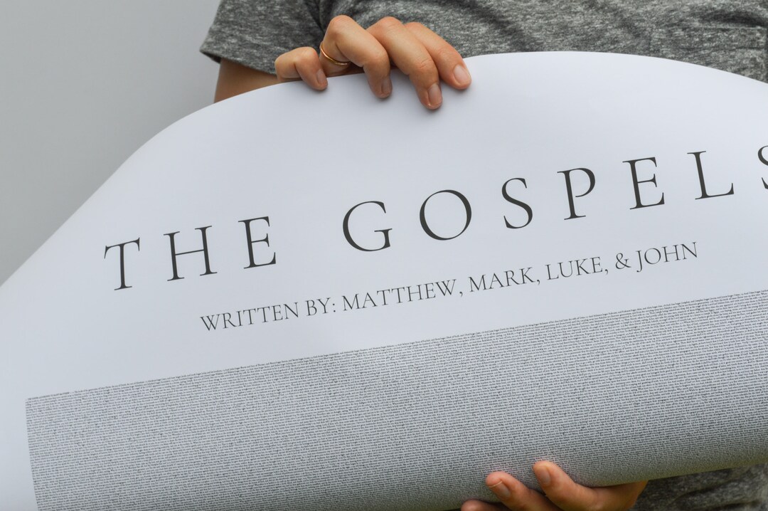 The Gospels: Matthew, Mark, Luke, & John Classic Book Poster Art - Etsy 日本