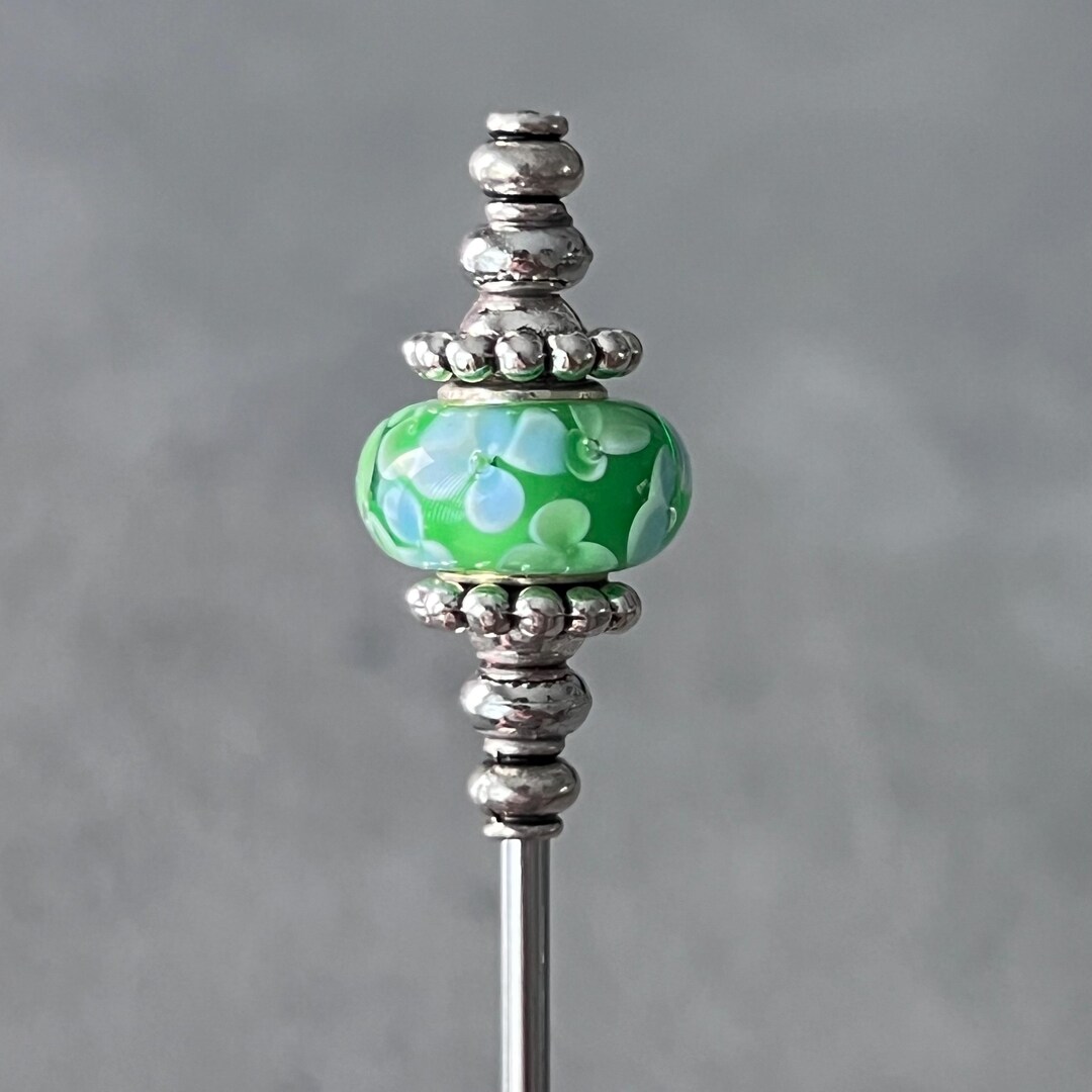 Swizzle Stick - Drink Stirrer - Coffee Stirrer - Green & Blue Floral ...