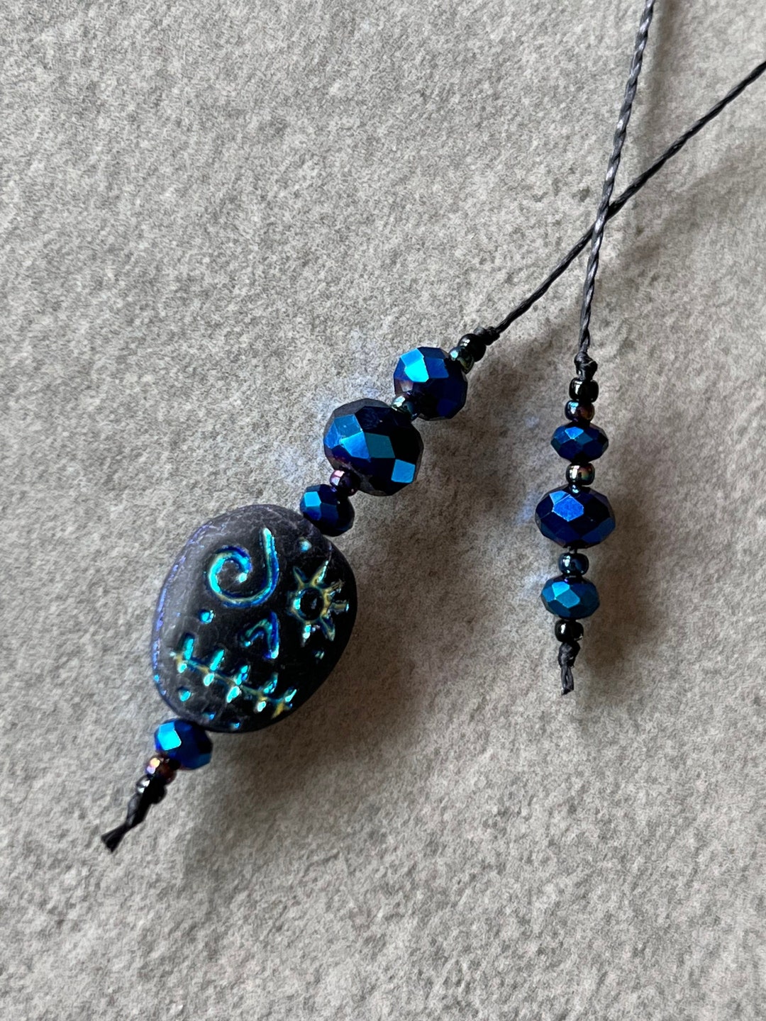 Beaded String Bookmark - Thong Bookmark - Voodoo Skull Bookmark ...