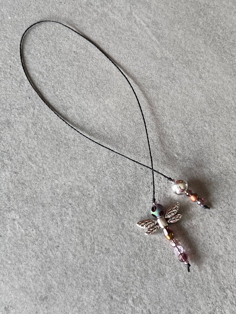 Beaded String Bookmark Thong Bookmark Purple Amethyst - Etsy