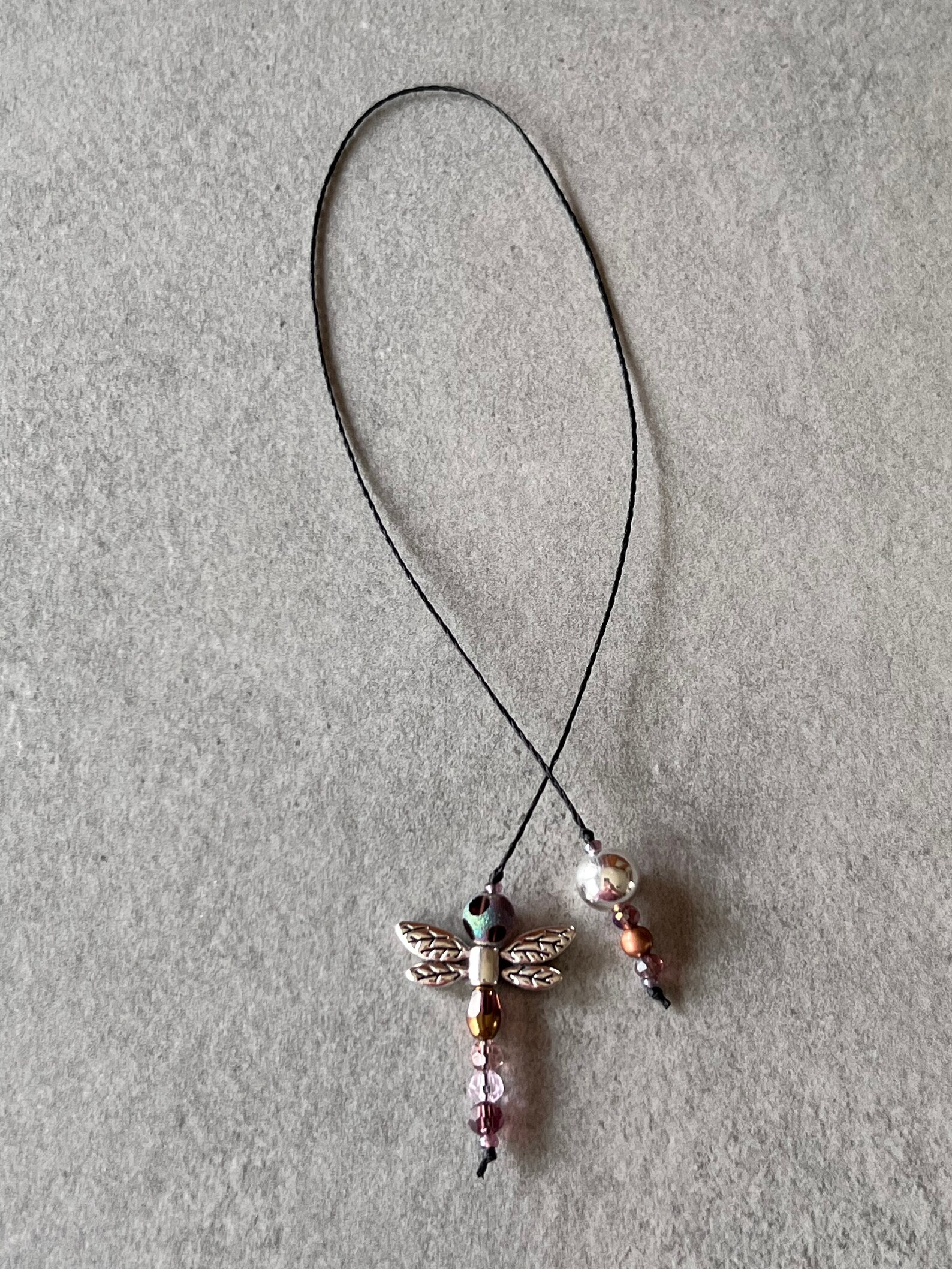 Beaded String Bookmark Thong Bookmark Purple Amethyst - Etsy