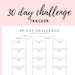 30 Day Challenge Tracker Template - Printable/ Digital Download/ iPad ...