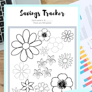 Flower Power Savings Tracker - Etsy