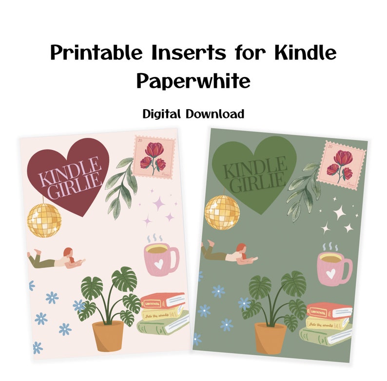 Printable Kindle Paperwhite Signature Inserts | DIGITAL DOWNLOAD - Etsy