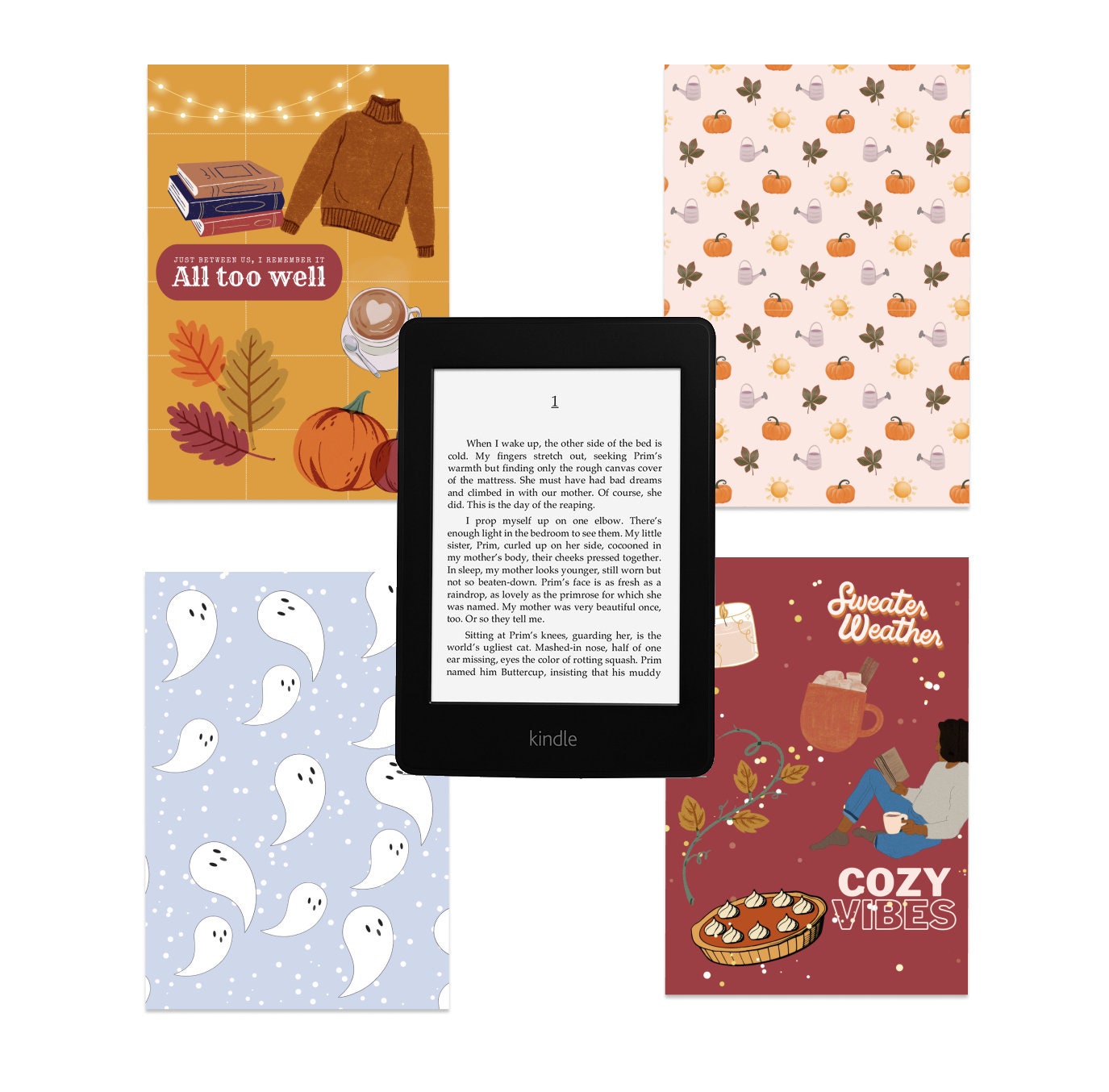 Fall Vibes Kindle Printable Inserts | DIGITAL DOWNLOAD - Etsy