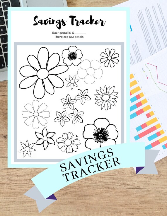 Flower Power Savings Tracker | Etsy