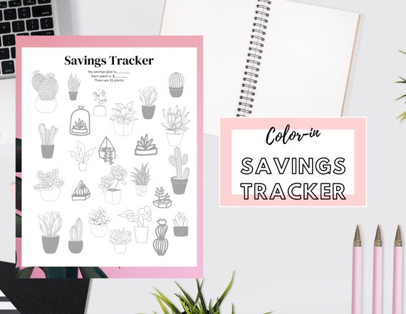 Succulent Savings Tracker - Etsy