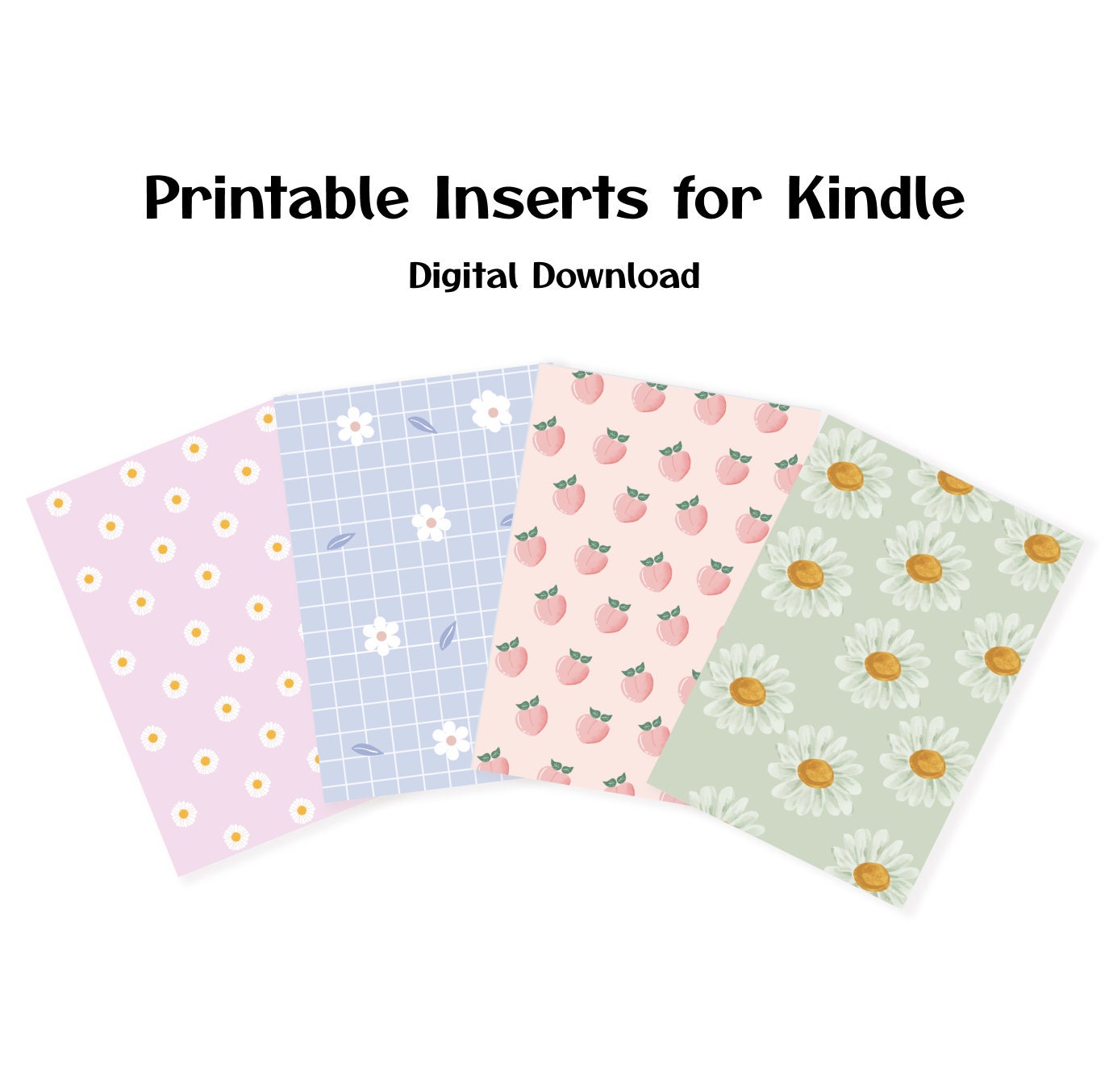 Printable Kindle Basic 2022 Paper Inserts | DIGITAL DOWNLOAD - Etsy