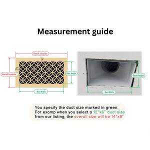 Architectural Vent Cover | 1/4" Thick MDF | Customized Air Return or ...