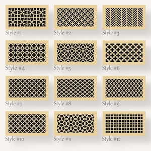 Architectural Vent Cover | 3/8" Thick MDF | Customized Air Return or ...