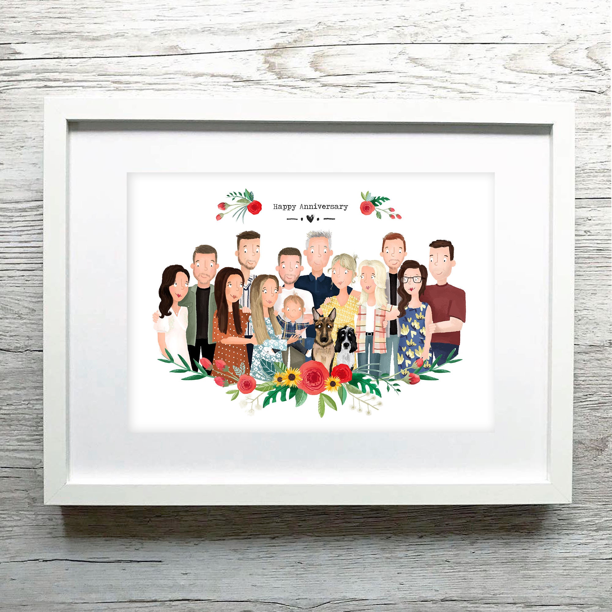 Personalised Family Portrait Custom Family Portrait Custom - Etsy UK