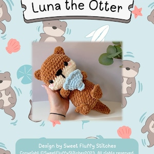 Amigurumi Otter Pattern, Plush Pattern, PDF Pattern, Stuffed Otter Toy ...