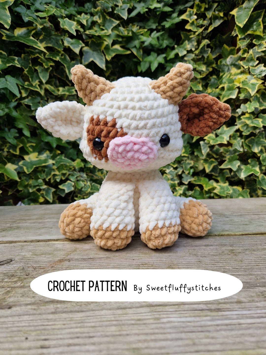 Amigurumi Cow Pattern, Plush Pattern, Stuffed Cow Toy, Cow, Crochet Cow ...