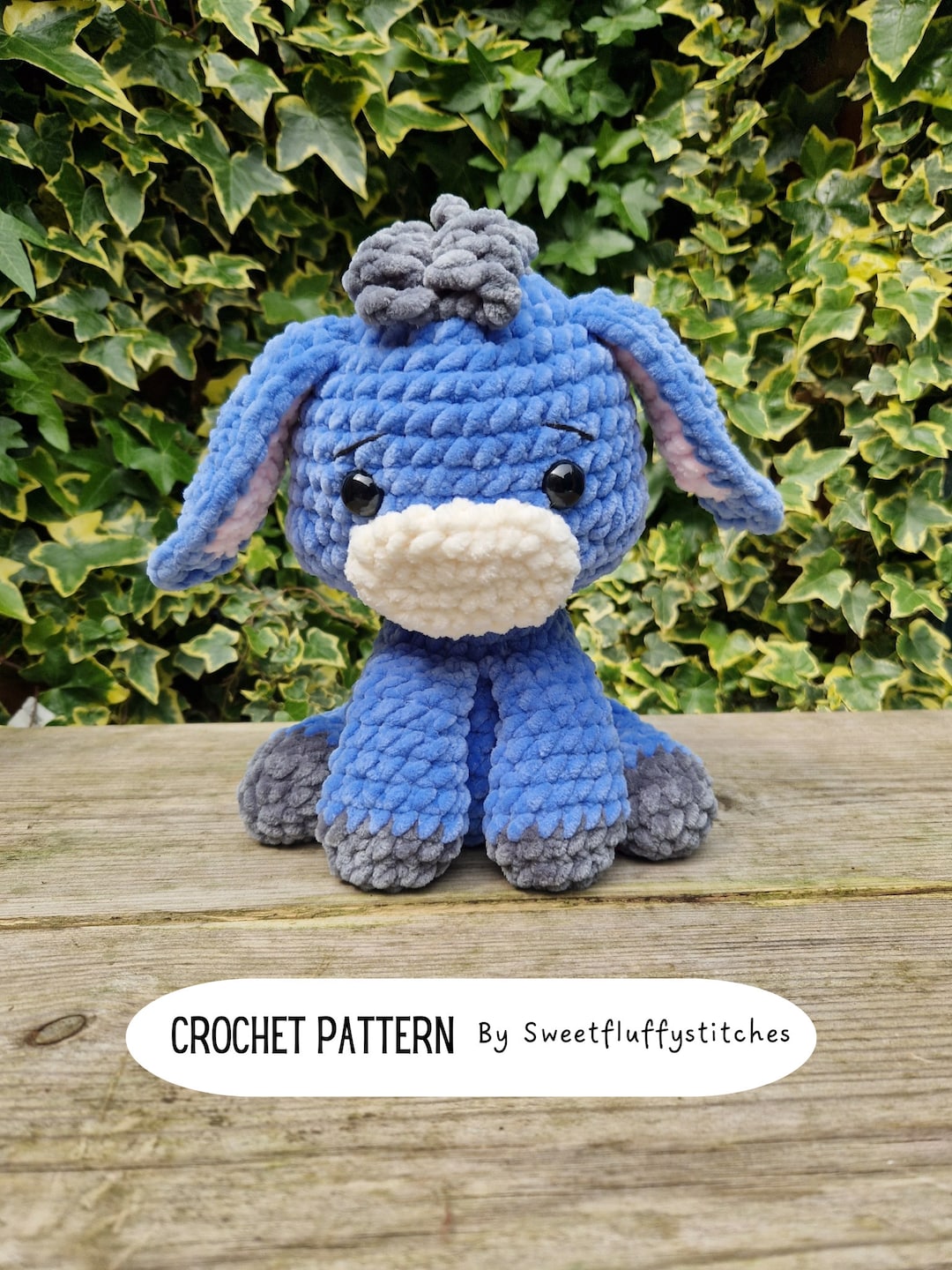 Amigurumi Donkey Pattern, Plush Pattern, Donkey Toy, Christmas, Crochet ...