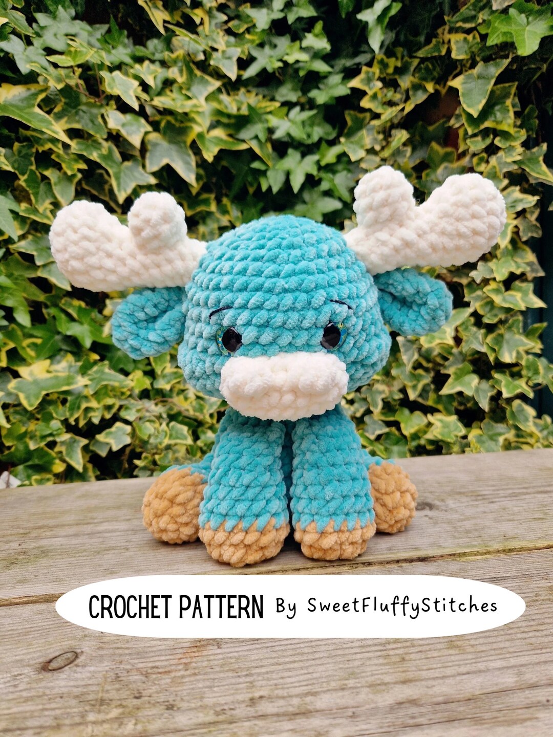 Amigurumi Moose Pattern, Plush Pattern, Moose Toy, Moose Pattern ...